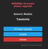 Anleitung Tasmota Upgrade OTA und über Datei bei Fehler buffer miscompare und magic byte is ...