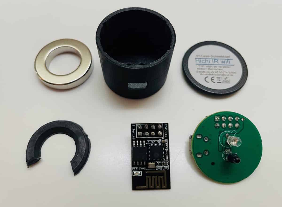 Hichi IR wifi Lesekopf Komponenten mit ESP01 | Smarthomejetzt - Die Seite für den Einstieg in ...