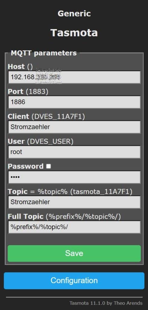 Tasmota MQTT Einstellungen für Hichi IR wifi | Smarthomejetzt - Die Seite für den Einstieg in ...