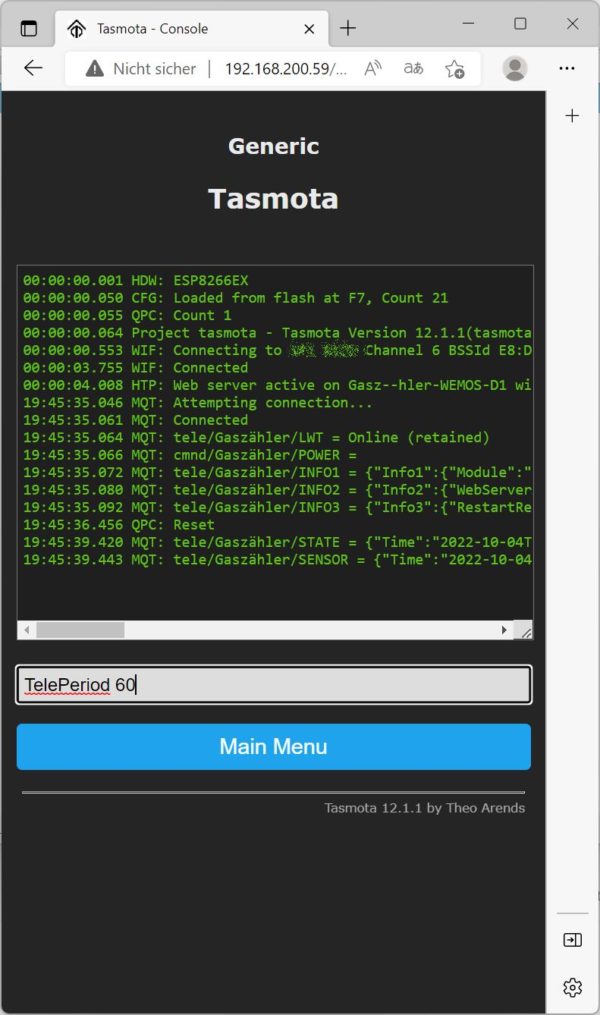 MQTT Sendeintervall in Tasmota anpassen | Smarthomejetzt - Die Seite für den Einstieg in das ...