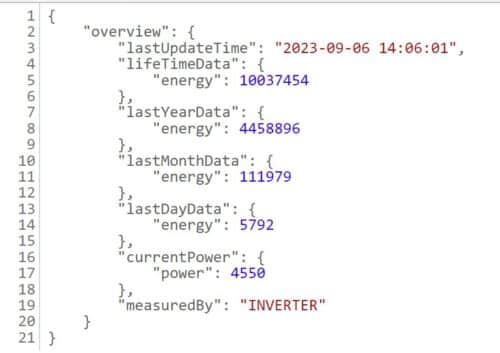 SolarEdge PV Anlage Leistungsdaten über API abrufen und in ioBroker ...